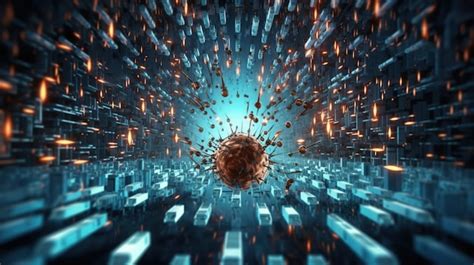 Premium Ai Image Hacker Front Of His Computer Committing Digital Cybercrime