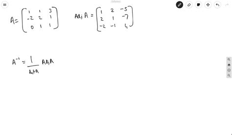 in exercises 11 16 compute the adjugate of the given matrix and then