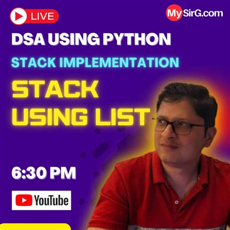 Learn Paid Course For Free Dsa Using Python Stack Implementation
