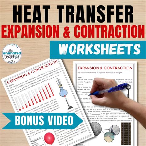 Expansion And Contraction Worksheets Particle Theory