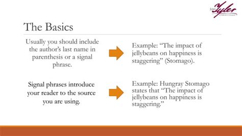 MLA In Text Citations PPTX