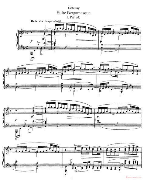 Debussy Suite Bergamasque I Pr Lude