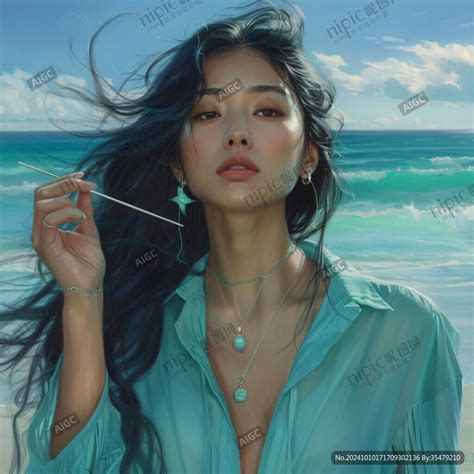 Ai创作图数字美女插画 写实人物插画 绘画美女插画 写实人物绘画 手绘沙滩美女 美女插画画 数字肖像插画 女性插画绘画时尚彩绘 鼠绘美女插画 数字油画插画 潮流插画美女人物插画 数字油画插画