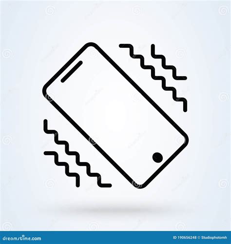 Vibrate Phone Vector Simple Modern Icon Design Illustration Stock Vector Illustration Of Icon