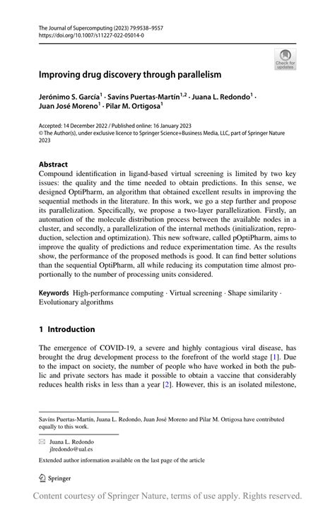 Improving Drug Discovery Through Parallelism Request Pdf