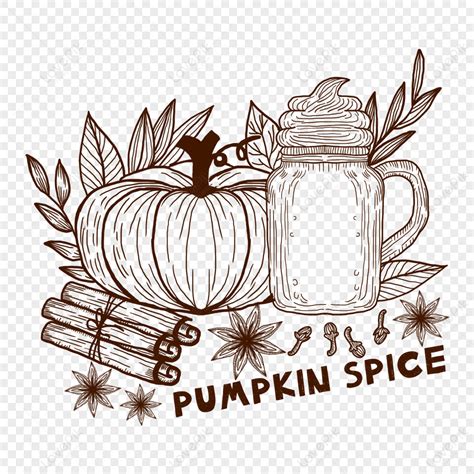 호박 라인 아트 Png 일러스트 및 벡터 이미지 무료 다운로드 Lovepik