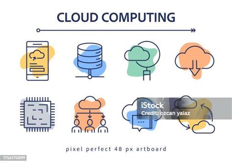 클라우드 컴퓨팅 벡터 인포그래픽 배너 디자인 개념입니다 글로벌 Multisphere Readytouse 템플릿입니다 웹 배너 웹