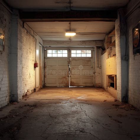 Interior Of An Old Garage Stock Illustration Illustration Of Aged 408566603