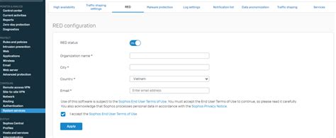 Sophos Firewall XGS Hướng dẫn cấu hình XGS với thiết bị RED 20 Remote Ethernet Device DASS