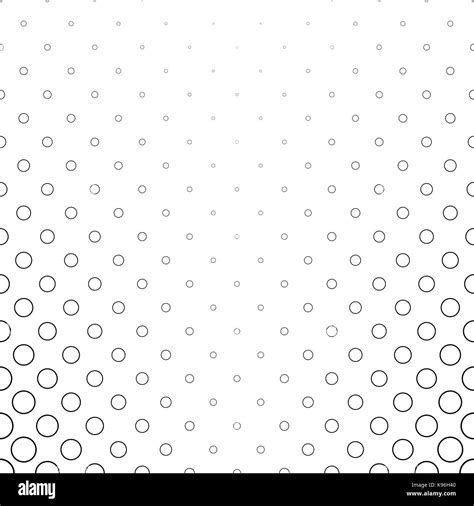 Monochrome Circle Pattern Geometrical Abstract Background Illustration Stock Vector Image
