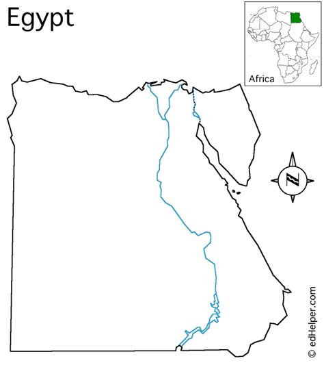 Egypt Outline Map
