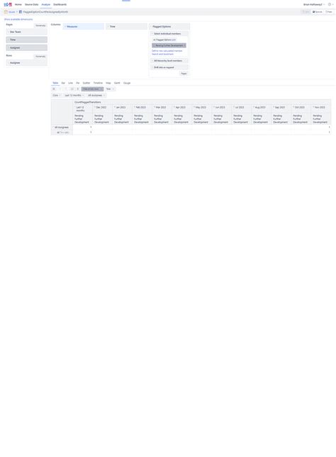 Count Transition To Custom Field Per Assignee By Month Questions
