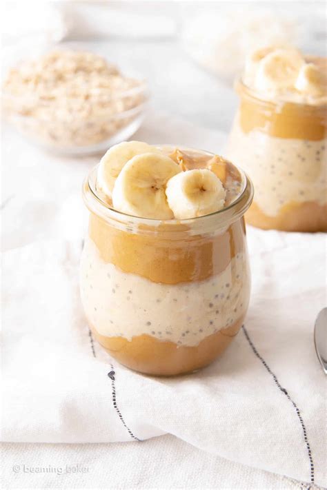 Peanut Butter Banana Overnight Oats Beaming Baker