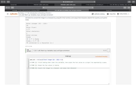 Solved Please Provide The Correct Code For This With Easy Format ﬂ
