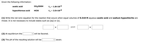 Solved Write The Net Ionic Equation For The Reaction Chegg