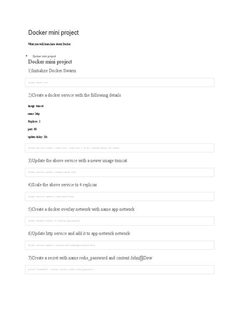 Docker Project Pdf