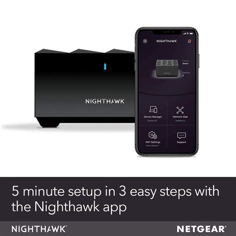 MK63 Nighthawk Dual Band WiFi 6 Mesh System 1 8Gbps Router 2 Satellites TechFun