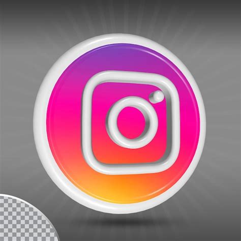 Symbol Instagram Logo Im Modernen Stil Kreis Premium Psd Datei