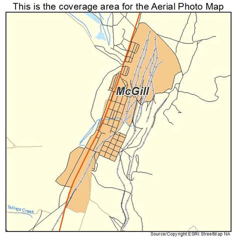 Aerial Photography Map Of Mcgill Nv Nevada