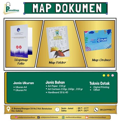 Custom Stopmap File Dokumen Murah Cetak Spring File Folder Di Surabaya