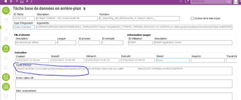 Database Task Error Because No Found Path Ifs Community