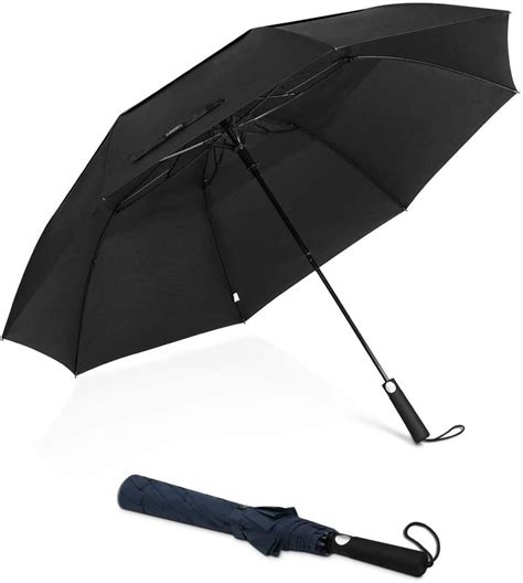 Double Canopy 210t Nylon Windproof 600g Sun Umbrella 3 Fold