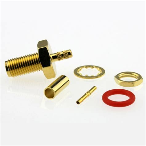 Sma Bulkhead Female Connector Ac Sma F B H Asian Creation