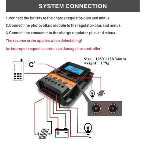Dual Dc Current 12v24v Solar Controller Lcd Pwm Photovoltaic Power
