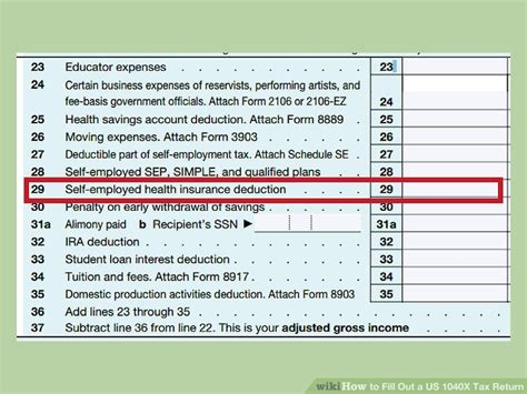 How To Fill Out A US X Tax Return With Form WikiHow