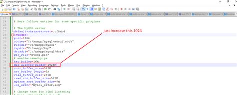 Error 1153 08s01 At Line 1041 Got A Packet Bigger Than Maxallowedpacket Bytes Devops