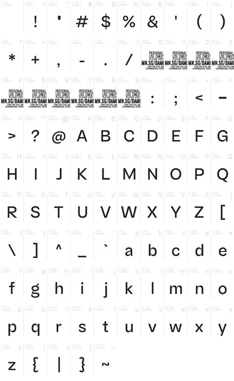 Daminga Personal Use Only Medium Font