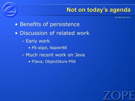 PPT Supporting Persistent Objects In Python Jeremy Hylton Jeremy Zope PowerPoint Presentation
