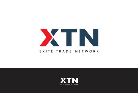 Xtn Logo Wordmark Minimalist With Red Arrow Perfect With Logo Business
