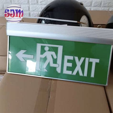 Jual Lampu Exit Glafir Lampu Emergency Exit Orang Lari Jakarta Pusat Sejahtera Jaya Mandiri