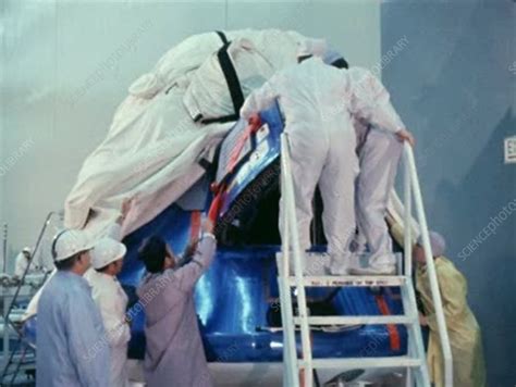 Apollo Command And Service Module Shipped To Kennedy Space Center 1960s Stock Video Clip