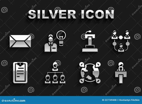 Set Hierarchy Organogram Chart Project Team Base Stage Stand Tribune Location On The Globe