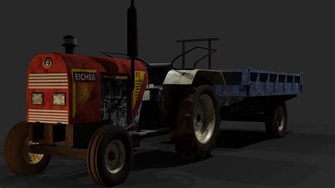 Eicher Tractor 3d Model Turbosquid 2031468