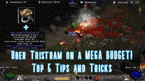 Cheapest Solo Uber Build Day 1 Starter Leap Barb Top 5 Tips Project Diablo 2 Season 3 Youtube