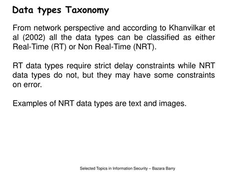 Ppt Encryption Algorithms And Data Types Taxonomy Powerpoint