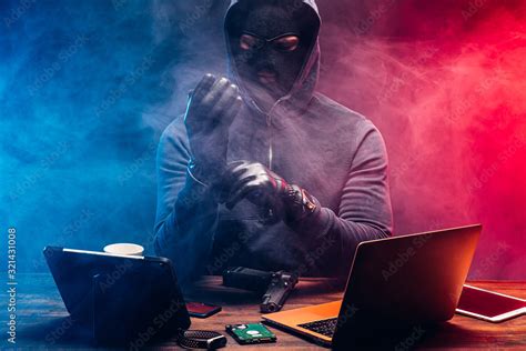 Young Programming Expert Hacker Going To Hack Computer System Find Password From Bank Account