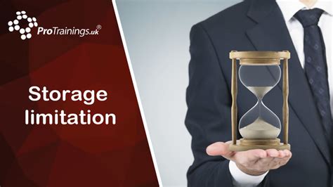 Storage Limitation Data Protection And GDPR Level 3 For Managers And Business VTQ Online