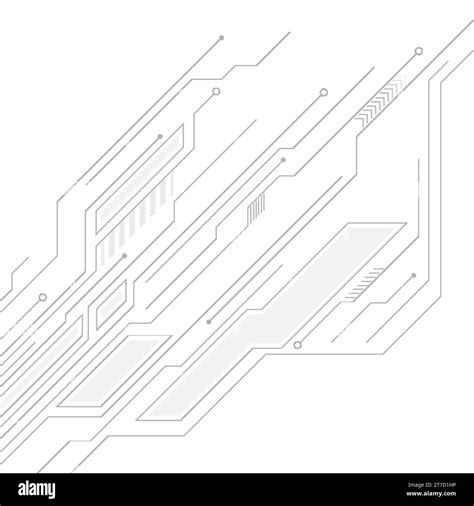 Tech Grey Futuristic Circuit Board Lines Abstract Background Vector