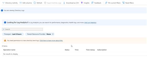 What Permission Are Required To View Directory Log In Azure Stack