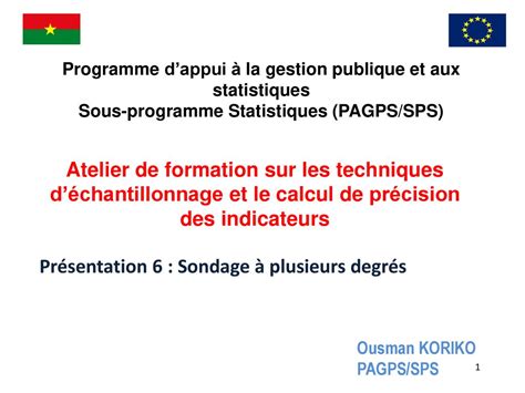 Présentation 6 Sondage à plusieurs degrés ppt télécharger