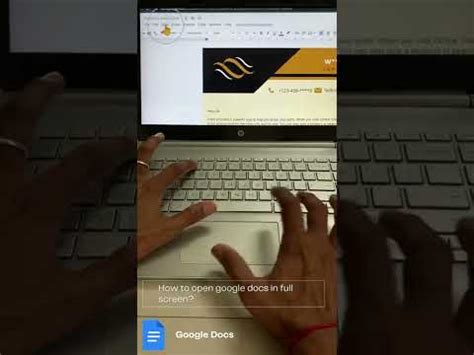How To Open Google Docs In Full Screen YouTube
