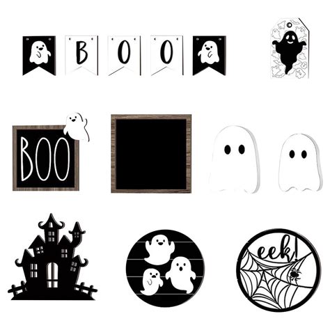 Halloween Decorations For Home Halloween Ghost Banner Setspooky Boo