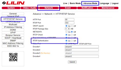 Lilin Ip Camera Rtsp Urls Lilin Technical Support