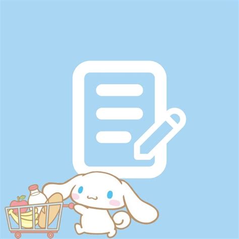Notes Cinnamoroll App Icon Kawaii App Ios App Icon Design Hello