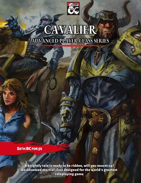 The Cavalier Advanced Player Class Dungeon Masters Guild Drivethrurpg