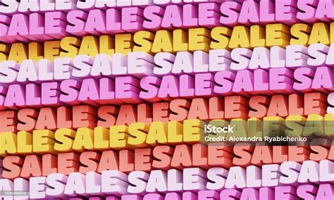 3d 판매 배경 추상 적정 입력 3d 문자 배경 옐로우 핑크 오렌지의 모던한 밝은 트렌디한 단어 패턴 현대적인 커버 배경 및 전단지 3차원 형태에 대한 스톡 사진 및 기타